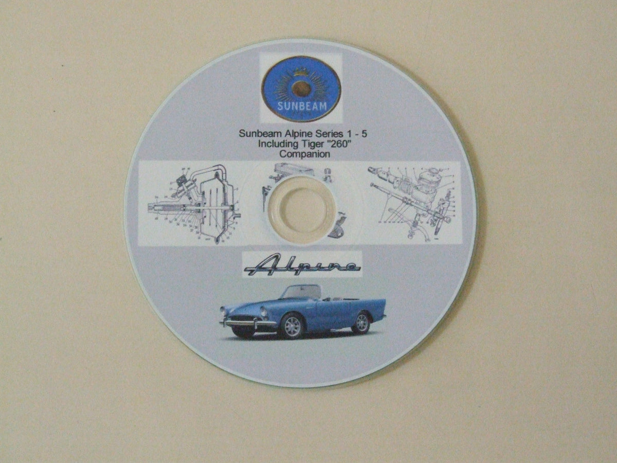 Alpine I-V, Tiger Workshop manual CD| Classic Sunbeam Auto Parts