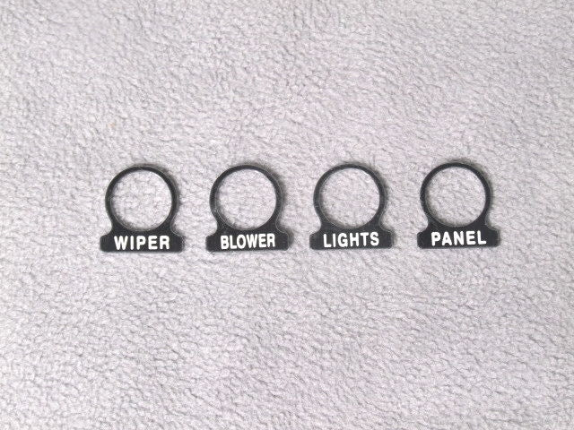 Dash Switch Plate Name Set, Alpine 3-5/Tiger| Classic Sunbeam Auto Parts